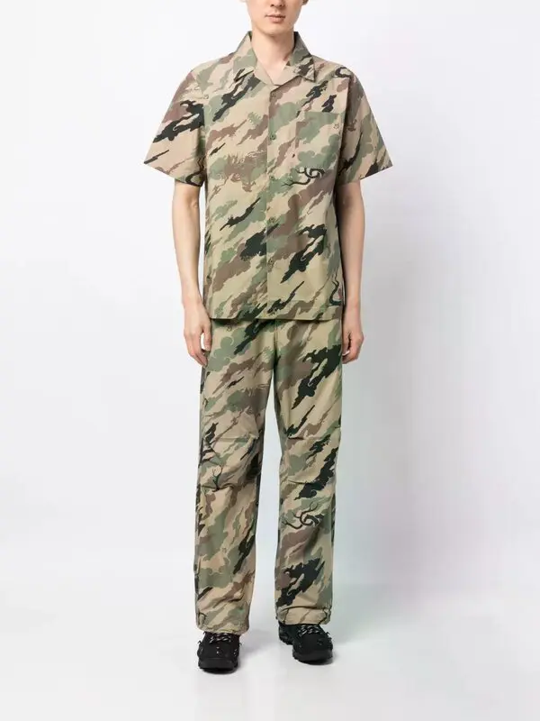 MAHARISHI Bonsai Forest-print Camouflage Trousers - Brown