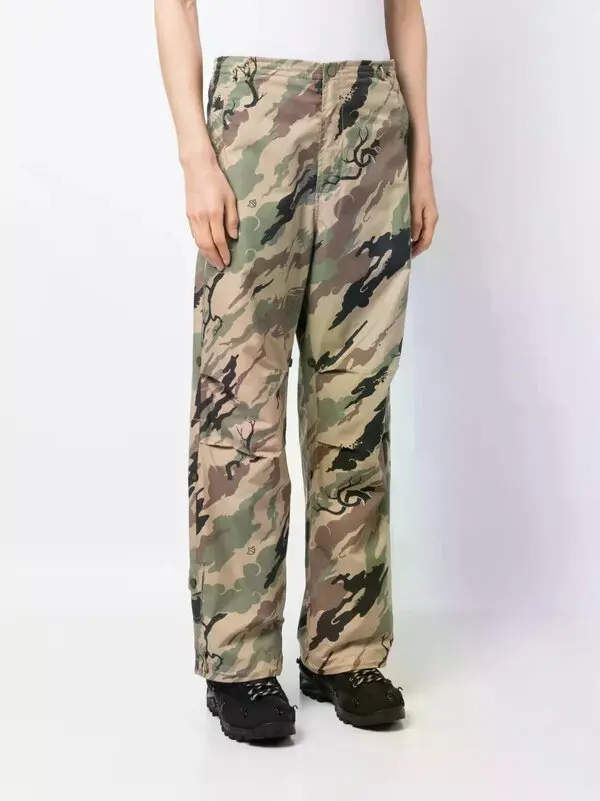 MAHARISHI Bonsai Forest-print Camouflage Trousers - Brown
