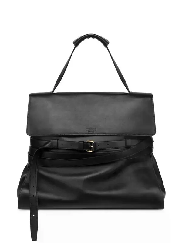Moschino Tie Me Shoulder Bag - Black