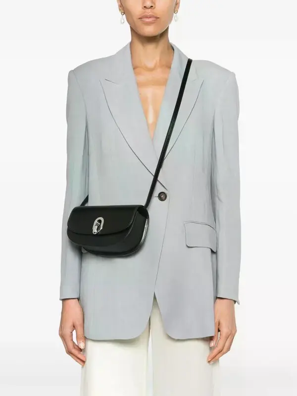 Savette Tondo Crescent Leather Crossbody Bag