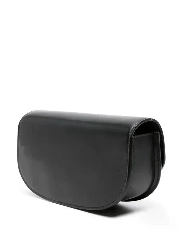 Savette Tondo Crescent Leather Crossbody Bag