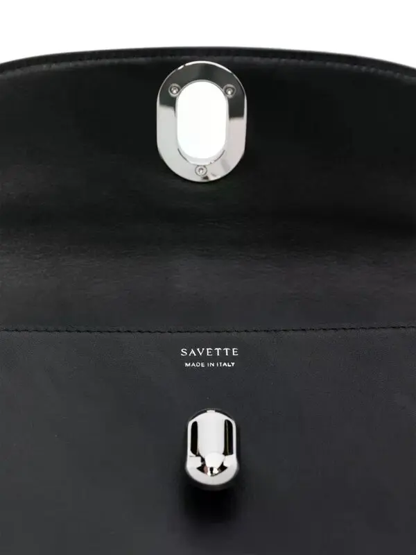 Savette Tondo Crescent Leather Crossbody Bag