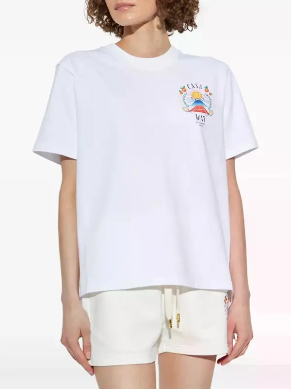 Casablanca Graphic Print Cotton T-shirt