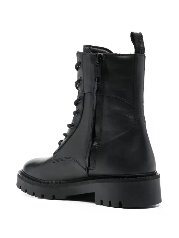 Calvin Klein Leather Combat Boots