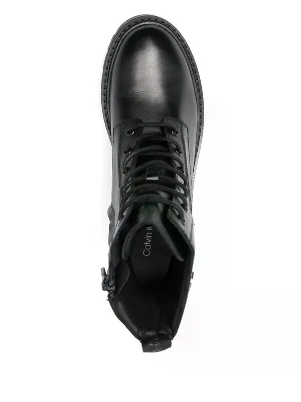Calvin Klein Leather Combat Boots