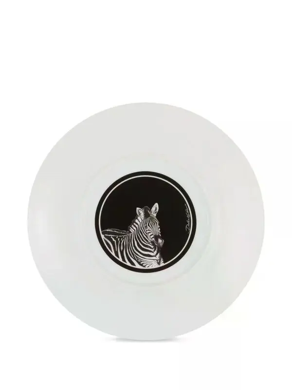 Dolce & Gabbana Zebra-print Porcelain Soup Plates