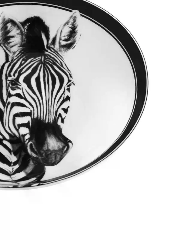 Dolce & Gabbana Zebra-print Porcelain Soup Plates