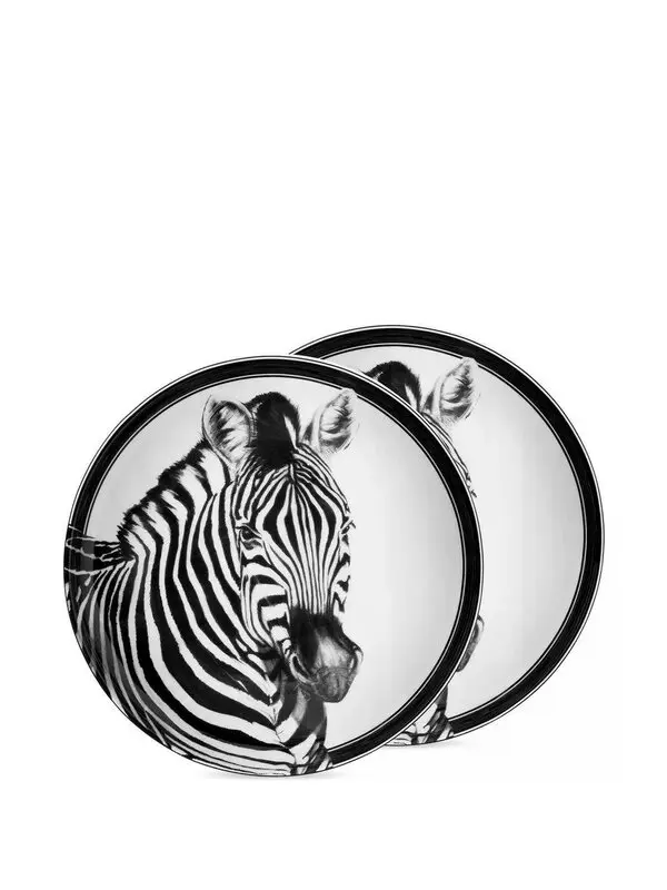 Dolce & Gabbana Zebra-print Porcelain Soup Plates