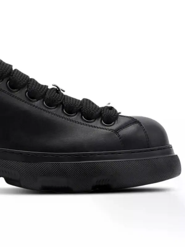 Burberry Ranger Barbed-wire Leather Sneakers