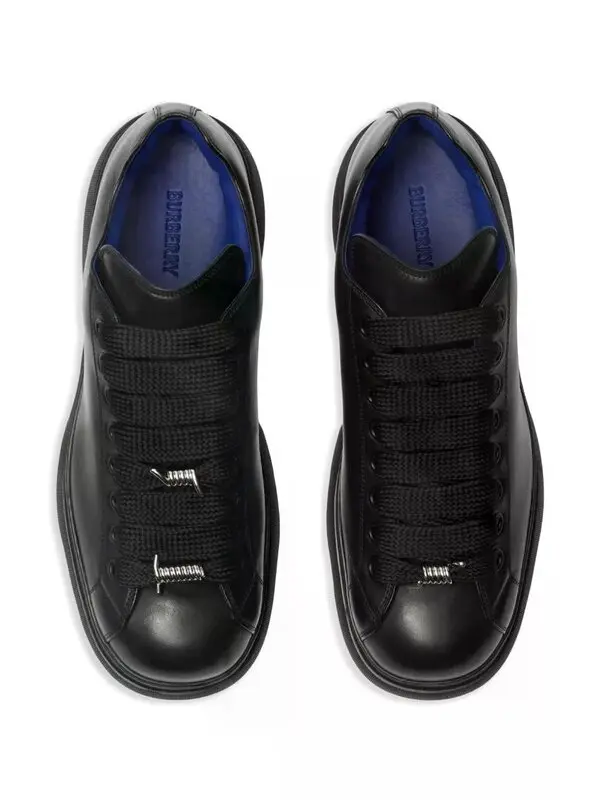 Burberry Ranger Barbed-wire Leather Sneakers