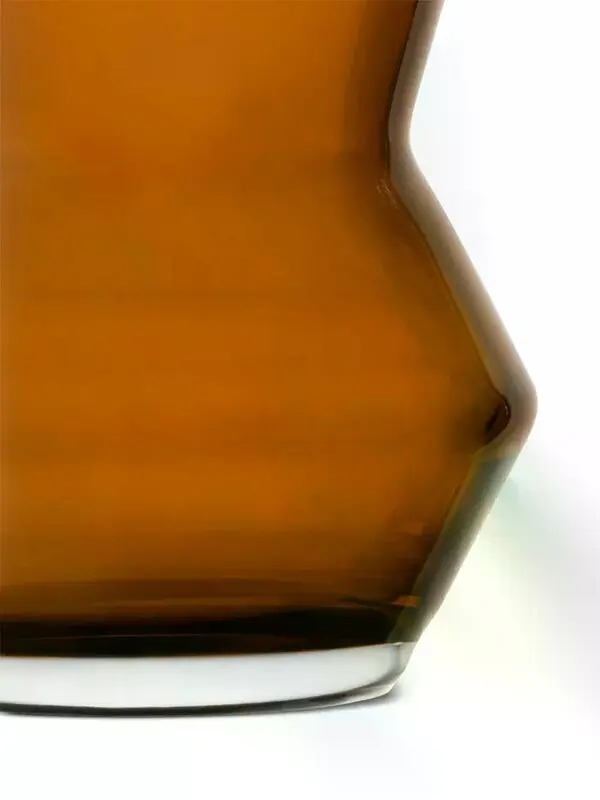 LSA INTERNATIONAL Small Sculpt Glass Vase - Brown