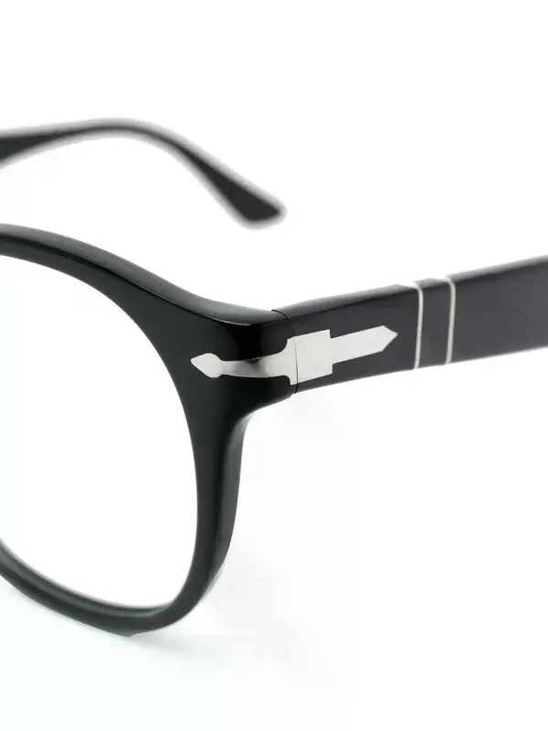 Persol Round Frame Eyeglasses - Black