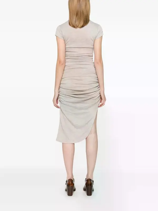 ELENA VELEZ Ruched Midi Dress