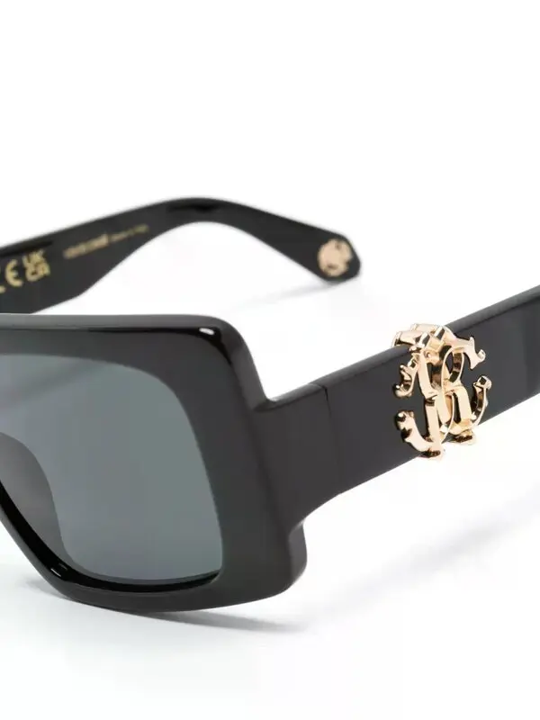 Roberto Cavalli Acetate Rectangle Frame Sunglasses