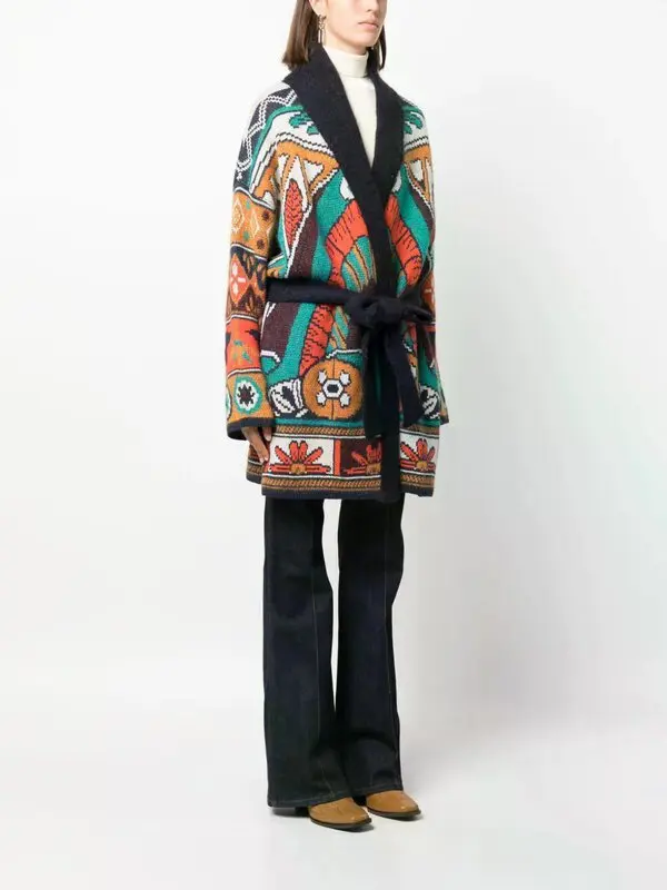 La DoubleJ Philae Placed Jacquard Cardigan