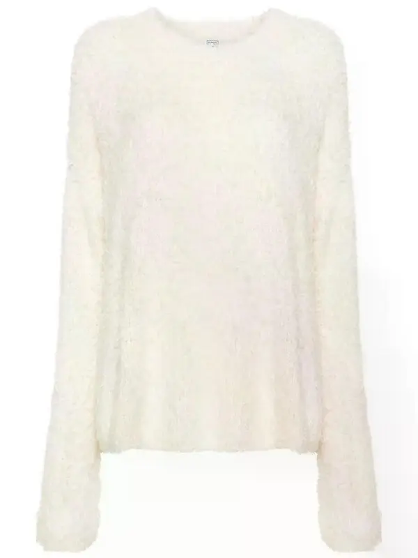 TOTEME Brushed Effect Silk Jumper - Neutrals