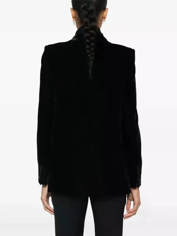 Saint Laurent Single-breasted Velvet Tuxedo Jacket