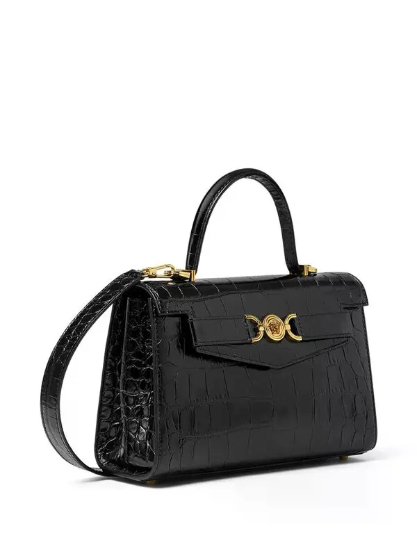 Versace Medusa '95 Croc-effect Leather Tote Bag
