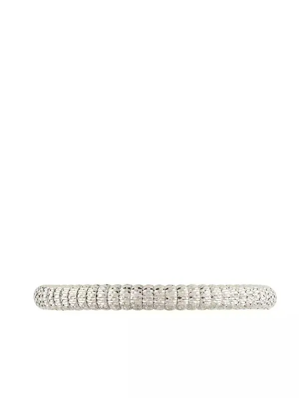 OFFICINA BERNARDI 18kt White Gold Enigma Emerald And Diamond Bracelet - Silver