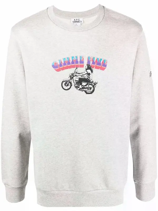 A.p.c. Gimme Five Sweatshirt - Grey
