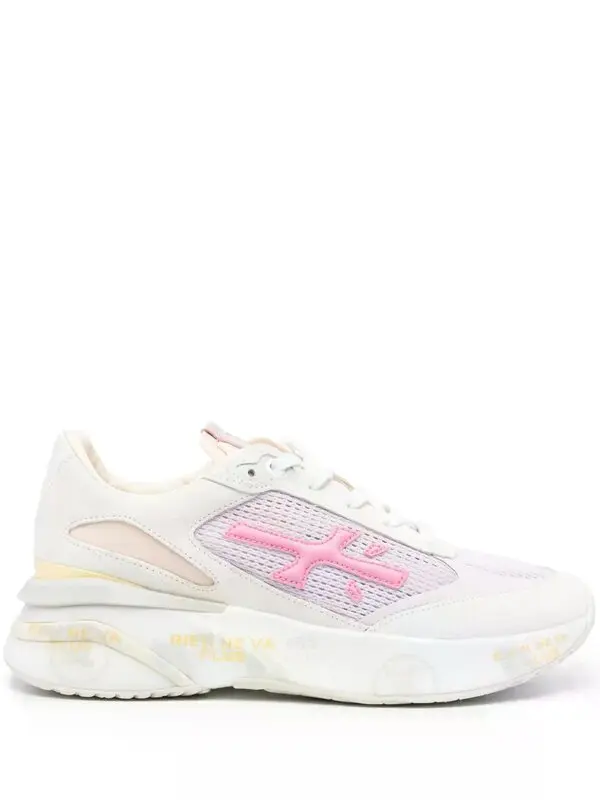 Premiata Moerun Distressed Sneakers - Neutrals