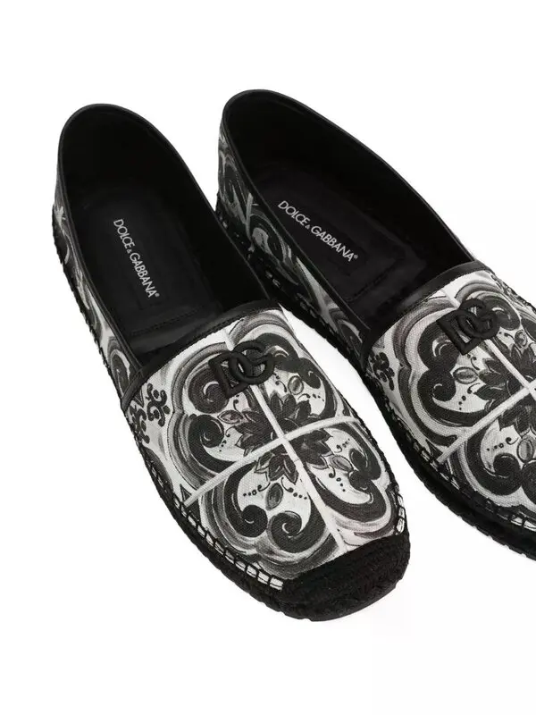 Dolce & Gabbana Majolica Print Espadrilles