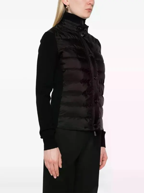 Moncler Padded Cardigan With Zip And Press-stud Fastening