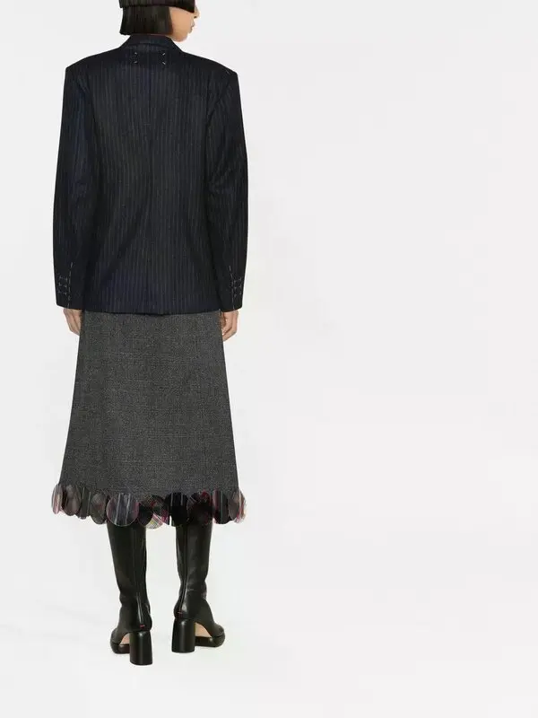 MAISON MARGIELA Pinstripe Double-breasted Wool Blazer