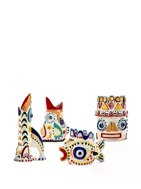 SERAX Sicily Fish-shape Vase - Multicolour