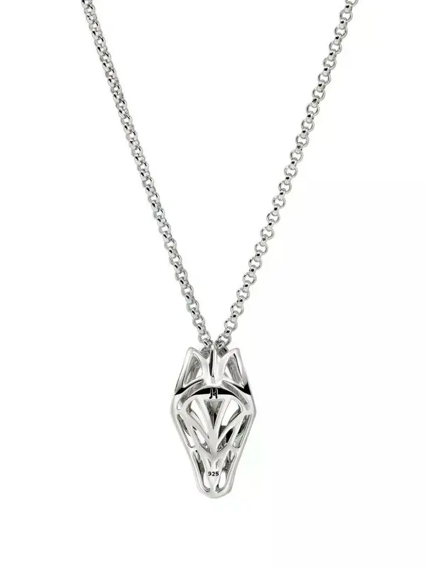 John Hardy Sterling Naga Blue Sapphire Necklace
