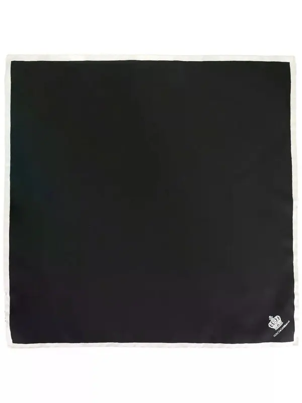 Dolce & Gabbana Crown-motif Silk Pocket Square