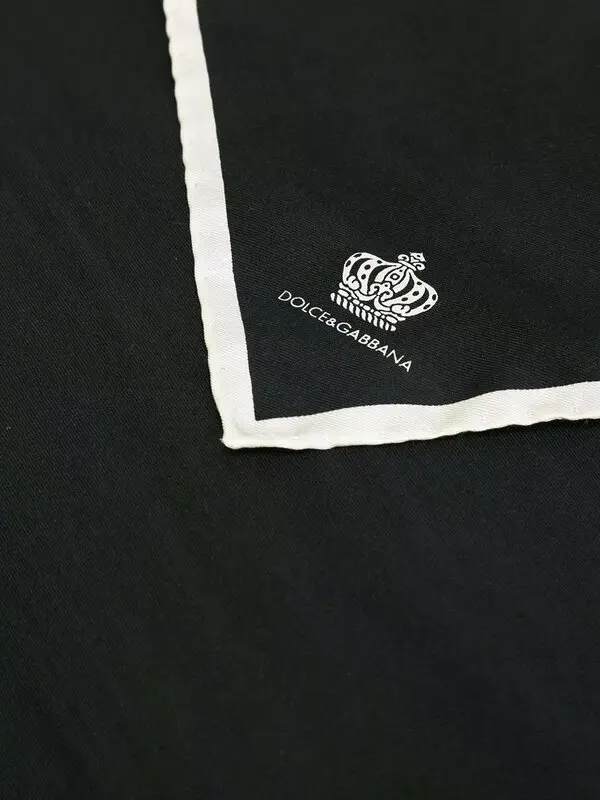 Dolce & Gabbana Crown-motif Silk Pocket Square