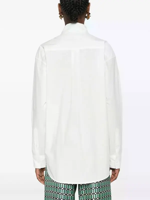 La DoubleJ Ivory Cotton Lace Shirt