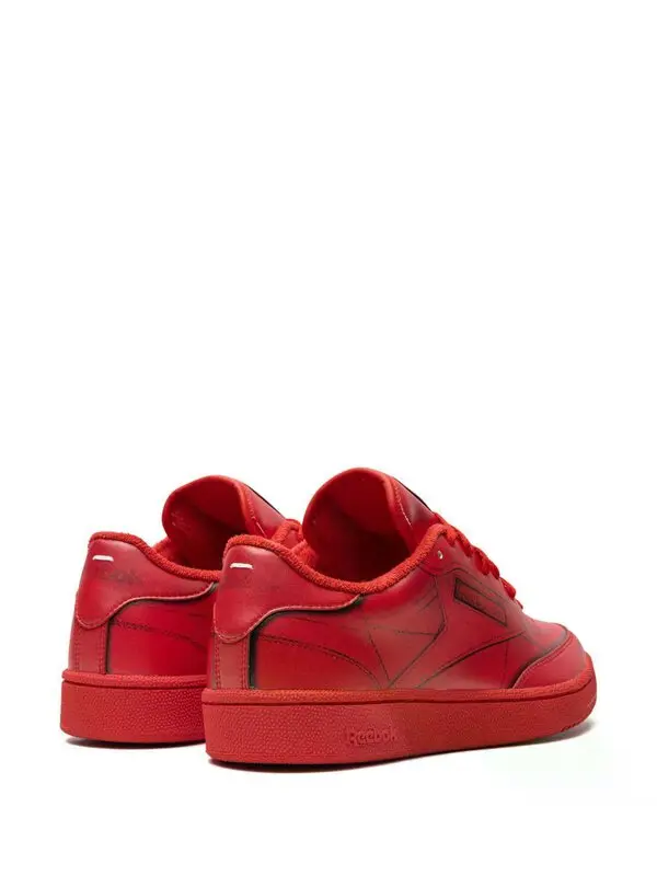 REEBOK X Maison Margiela Club C Vector Sneakers - Red