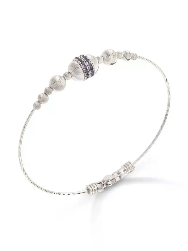 OFFICINA BERNARDI 18kt White Gold Enigma Sapphire Bracelet - Silver