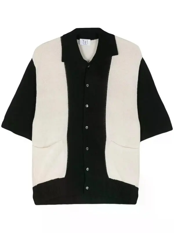 WINNIE N.Y.C Colour-block Knitted Shirt