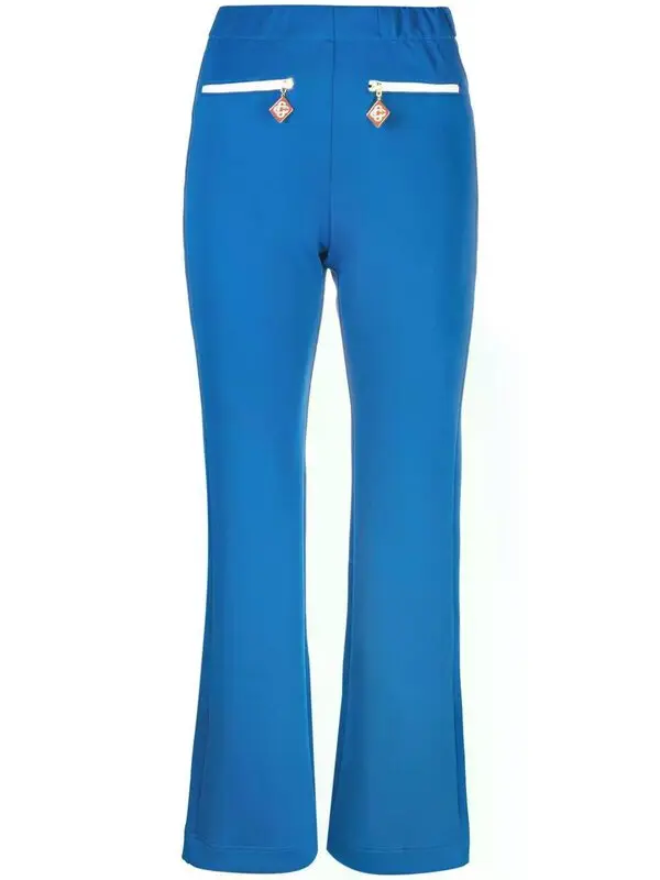 Casablanca Logo Charm Flared Trousers