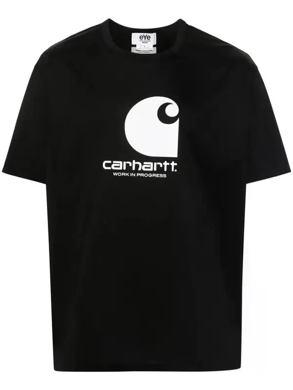 Junya Watanabe X Carhartt Logo-print Cotton T-shirt