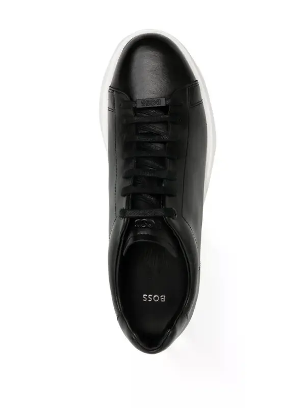 BOSS Lace-up Leather Sneakers