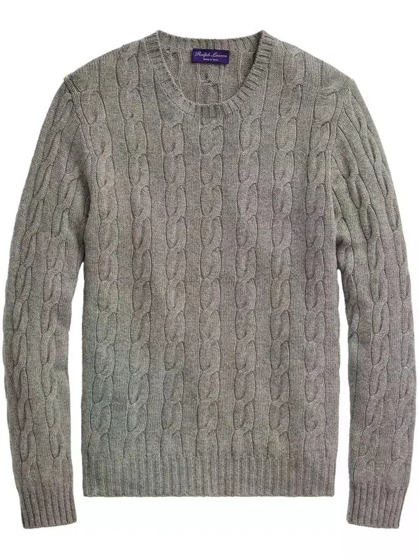 Ralph Lauren Purple Label Cable Knit Cashmere Sweater