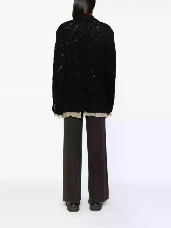 CHIAHUNG SU Distressed Effect Blazer