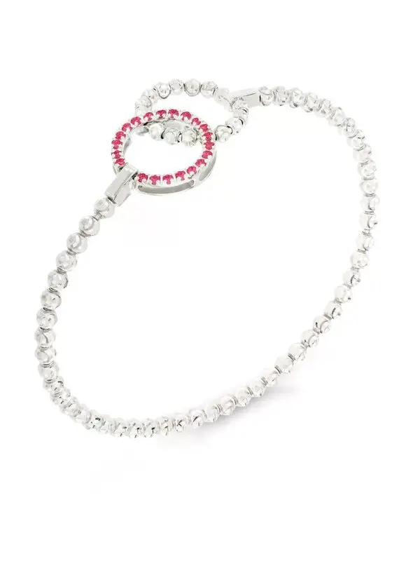 OFFICINA BERNARDI 18kt White Gold Moon Eden Ruby Bracelet - Silver