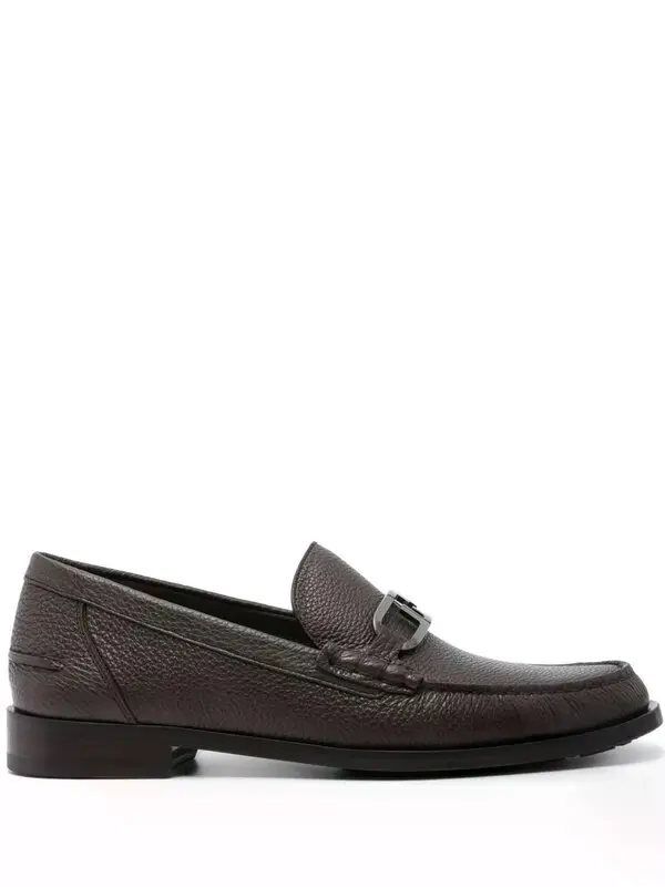 Fendi O’lock Leather Loafers