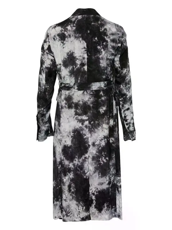 SAPIO Nº5 Marbled Pattern Double-breasted Coat