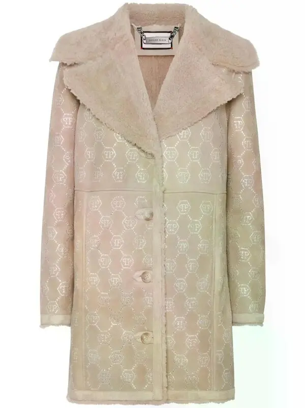 Philipp Plein Monogram-pattern Coat - Neutrals