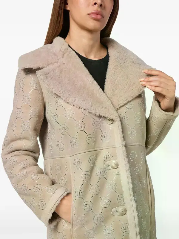 Philipp Plein Monogram-pattern Coat