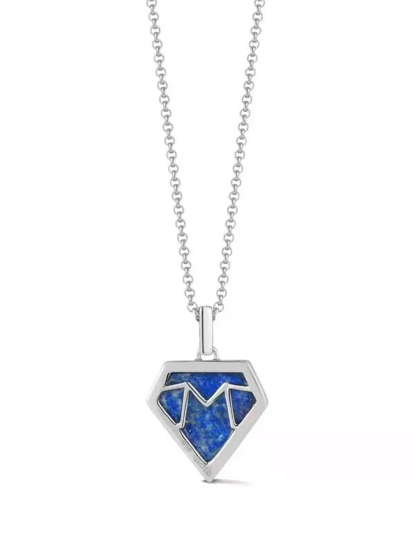 Mateo Pentagon Lapis Pendant Necklace