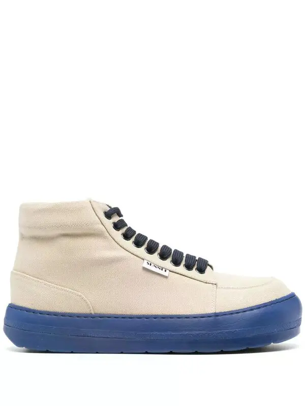 Sunnei High-top Sneakers With Logo Tag