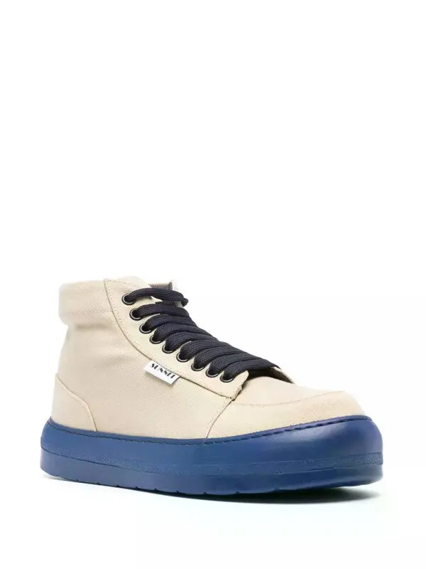 Sunnei High-top Sneakers With Logo Tag
