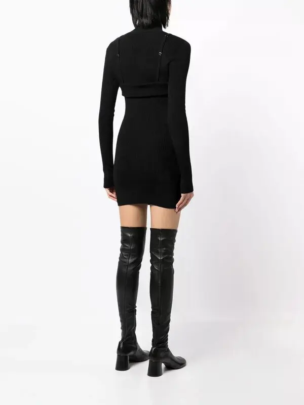 Monse Ribbed-knit Bodycon Mini Dress